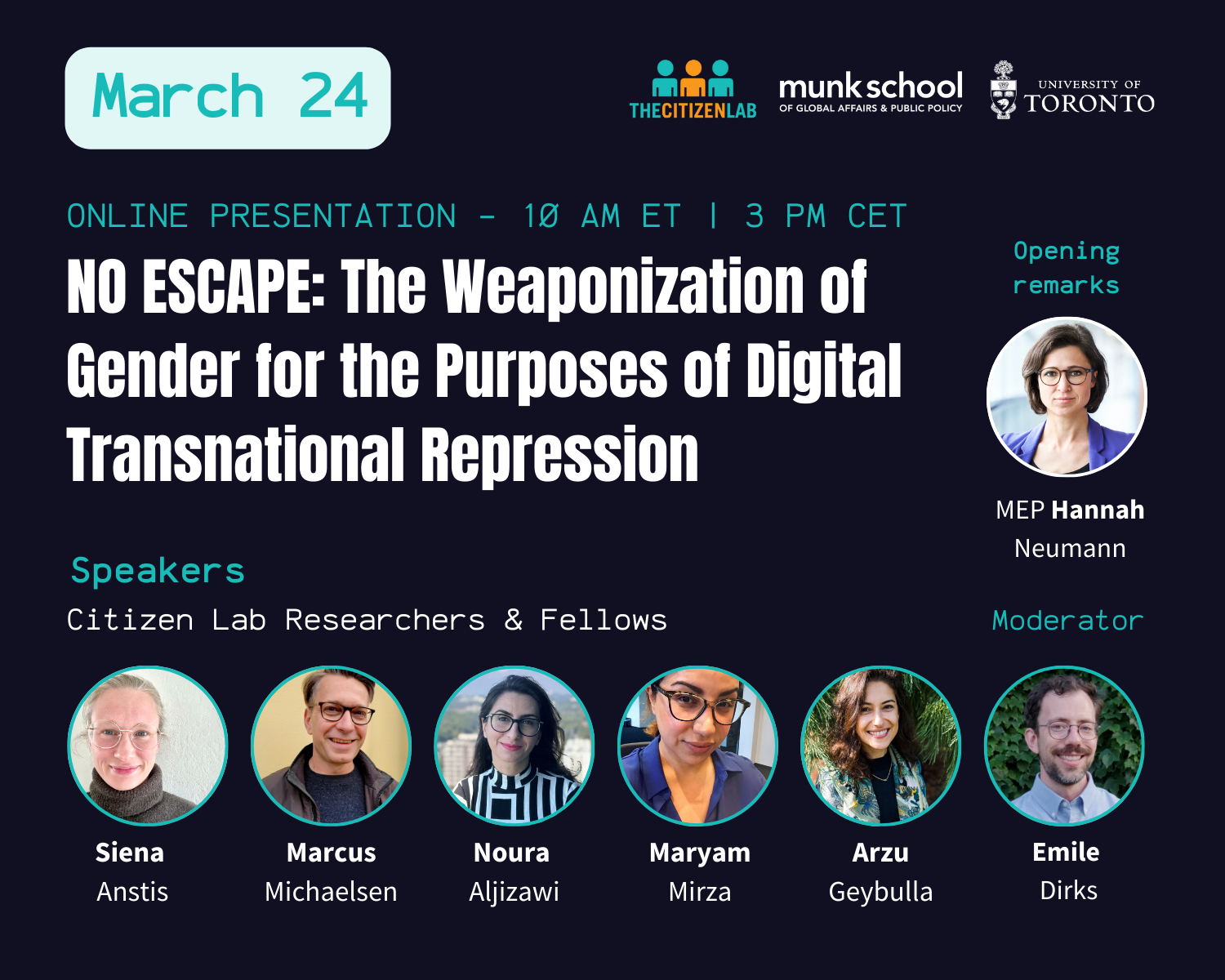 Online Presentation of No Escape - Tackling Gender-Based Digital ...